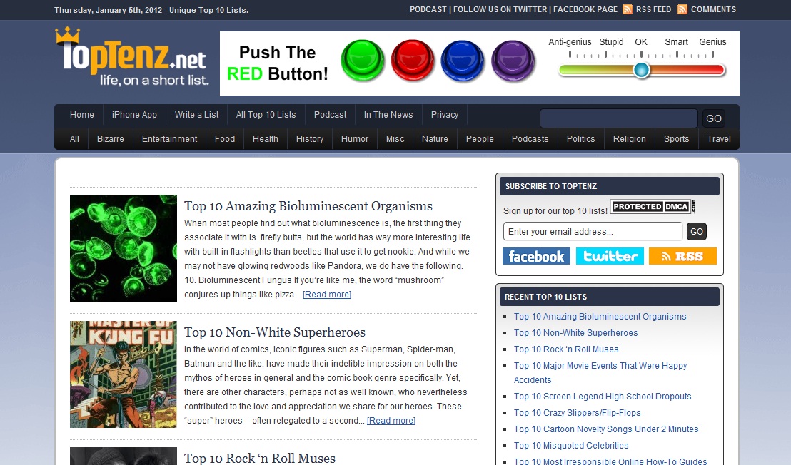 Life on a short list – INFOCHAT